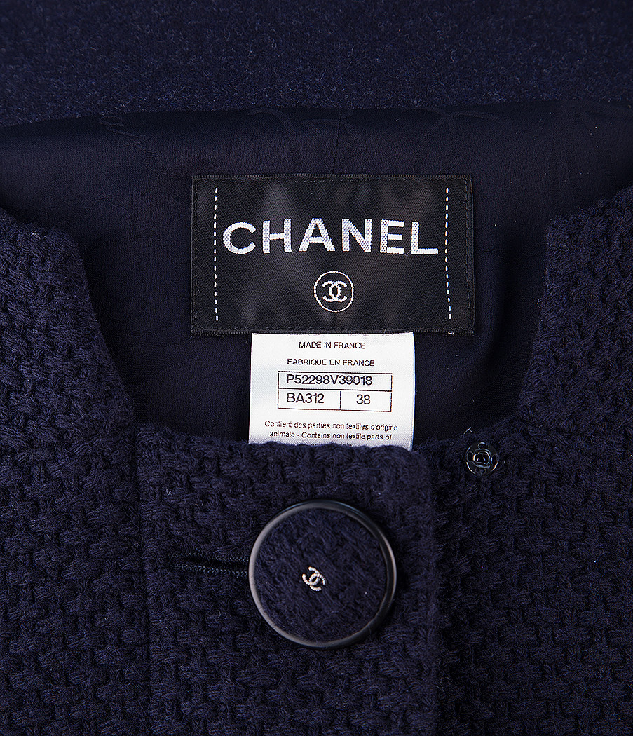 Chanel Navy Tweed Jacket
