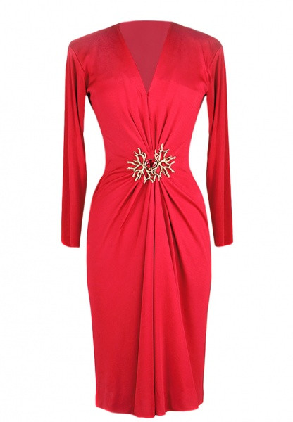 Yves Saint Laurent Red Dress