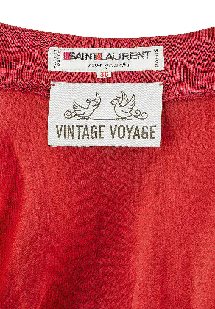 Yves Saint Laurent Red Dress