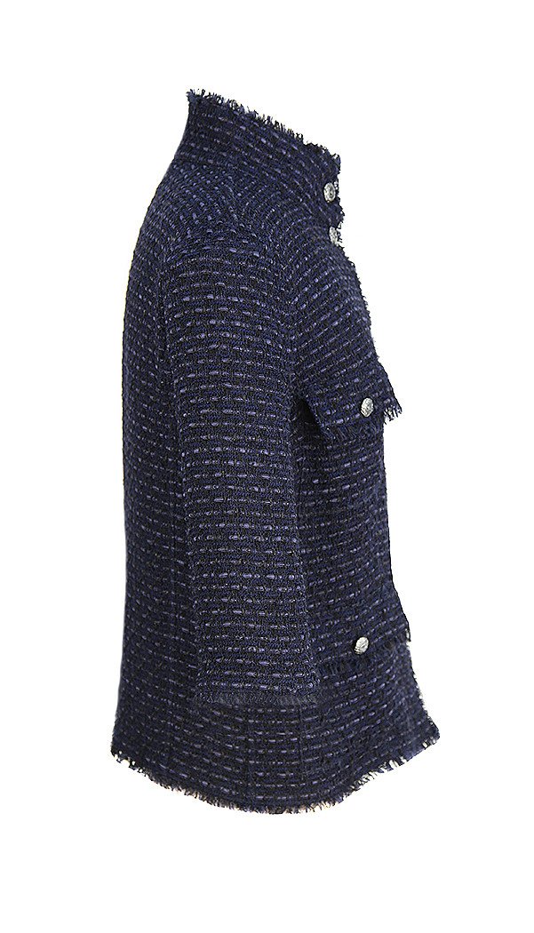 Chanel Navy Tweed Jacket