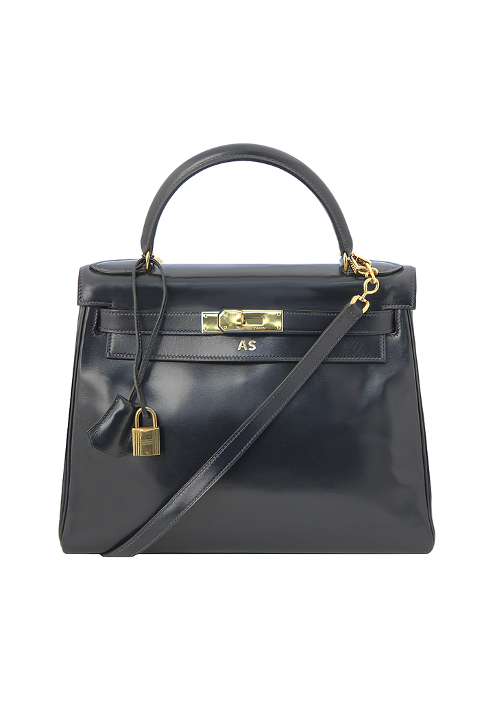 Hermès Kelly 28 Box Leather Bag