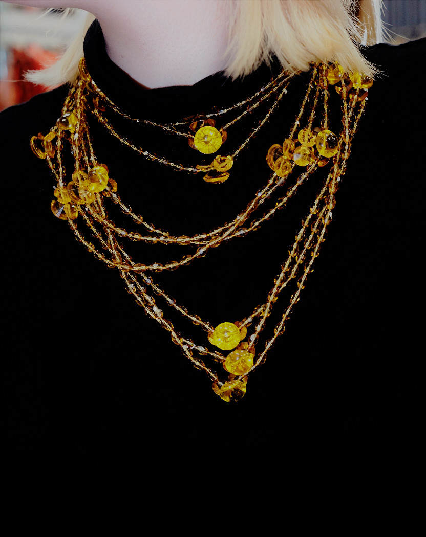 Sandor Yellow Beads Necklace