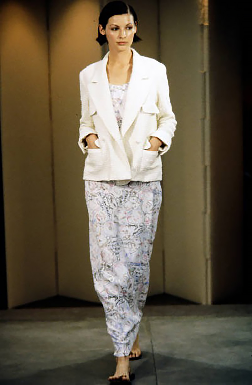 Chanel Pastel Silk Maxi Dress
