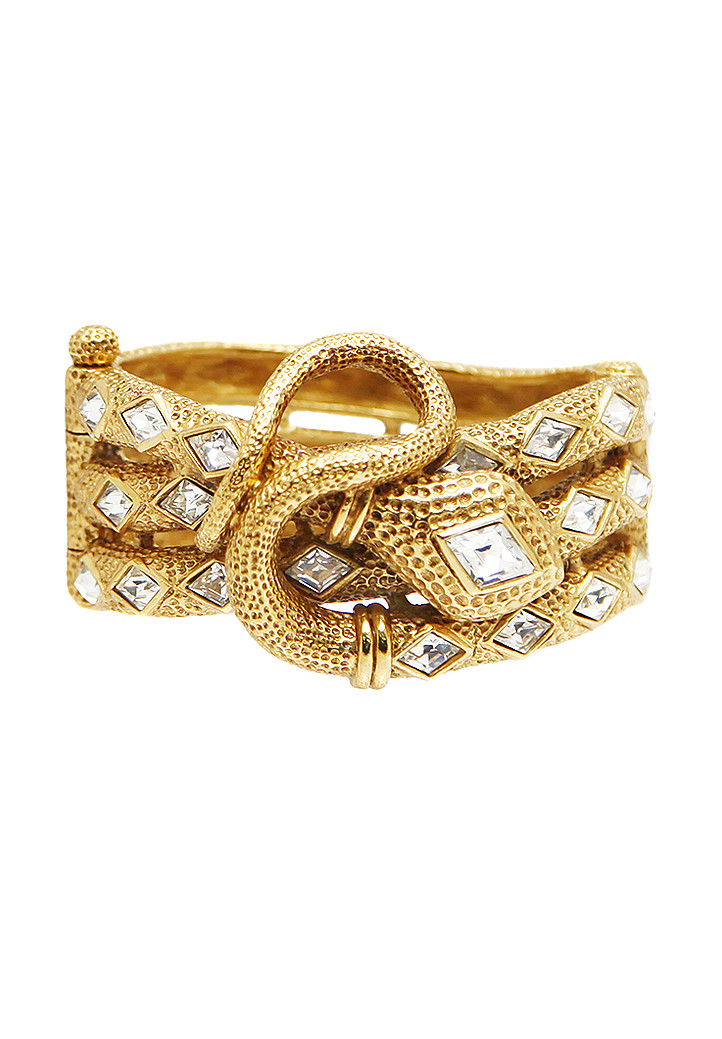 Christian Dior Vintage Crystal Snake Bangle