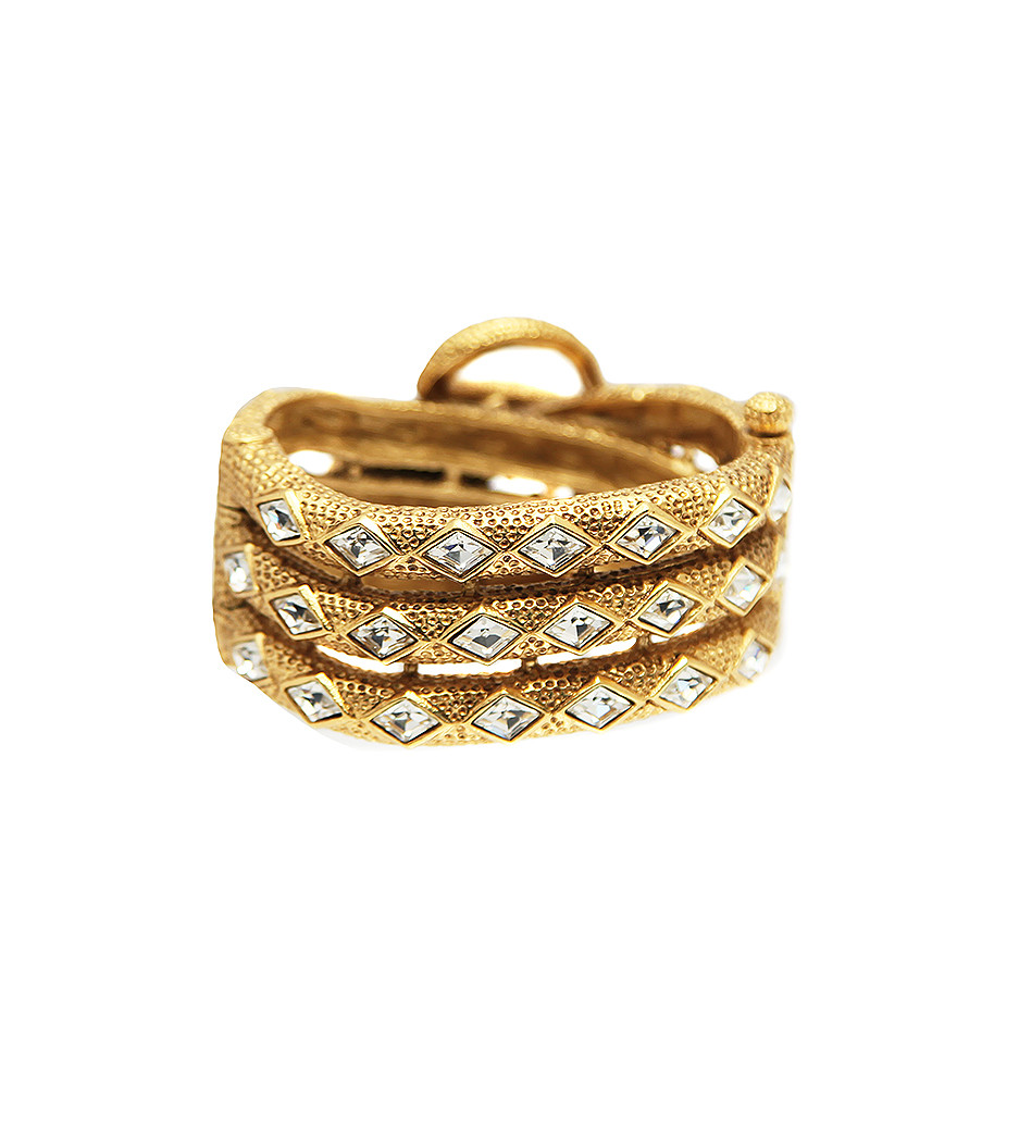 Christian Dior Vintage Crystal Snake Bangle