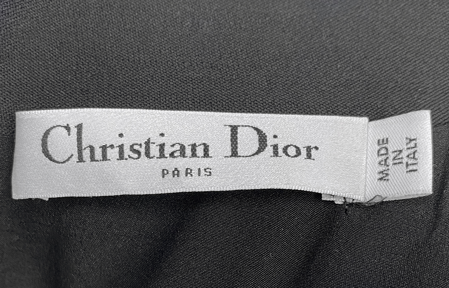 Christian Dior Black Wool Quilted Heart Applique Dress