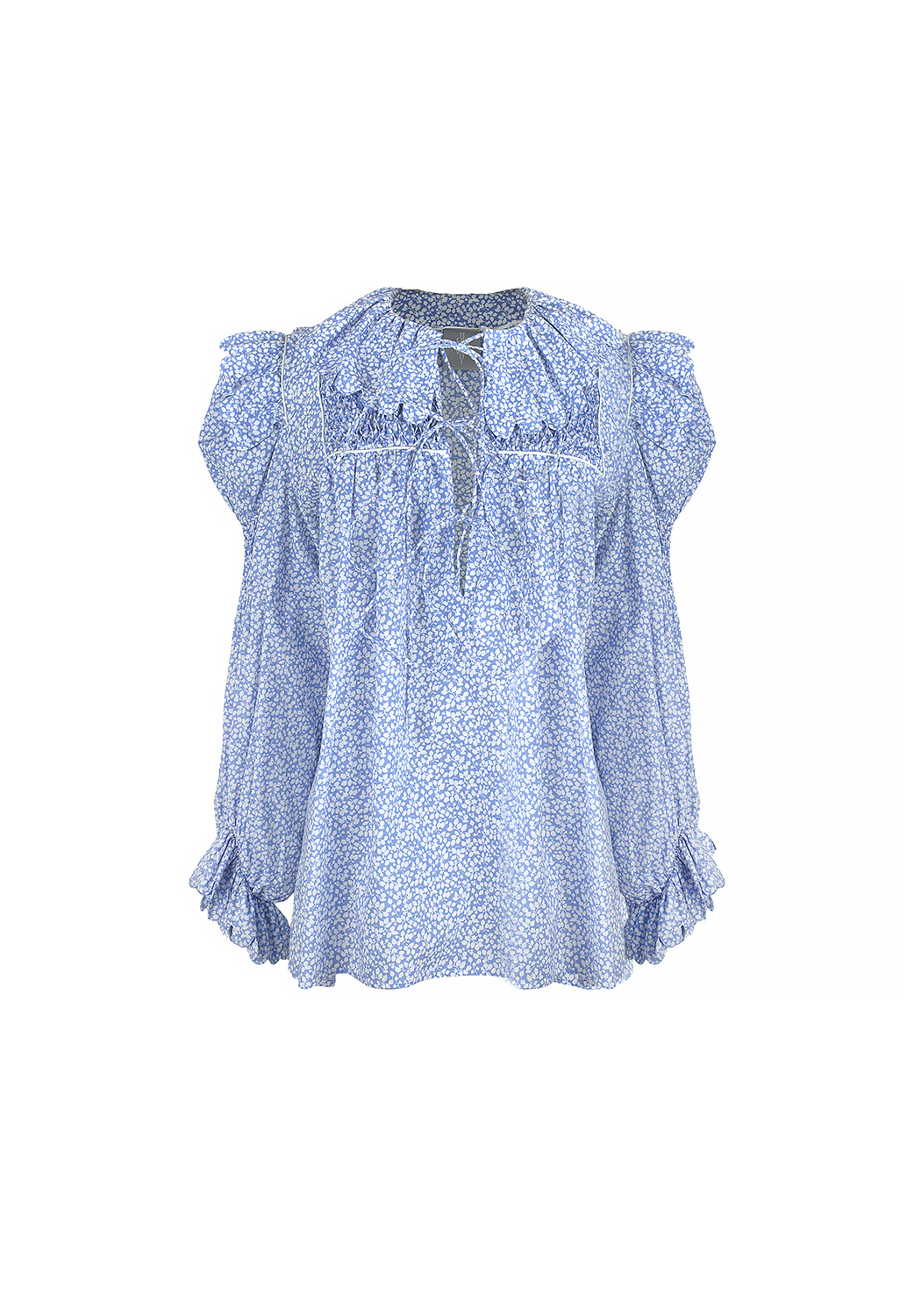Horror Vacui Blue Blouse